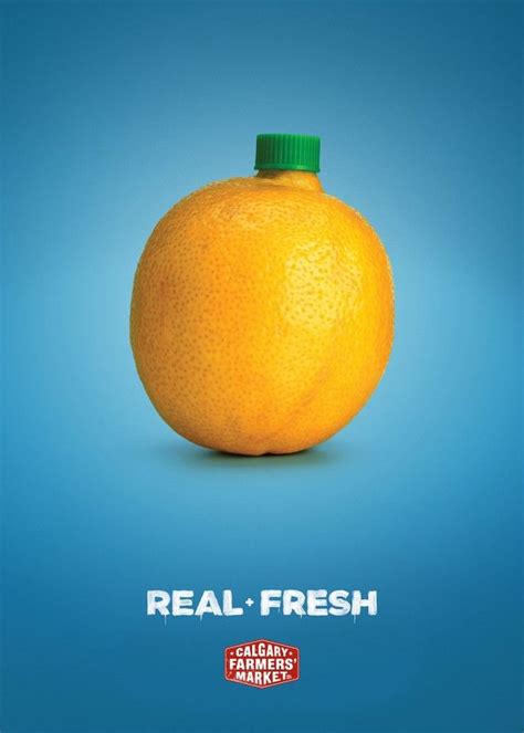 Calgary Farmers Market Lemon Orange Advertising Creative Juice