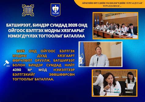 Хэнтий АЙМГИЙН ИРГЭДИЙН ТӨЛӨӨЛӨГЧДИЙН ЗУРГААДУГААР ХУРАЛДААНААС БАТШИРЭЭТ БИНДЭР СУМДАД