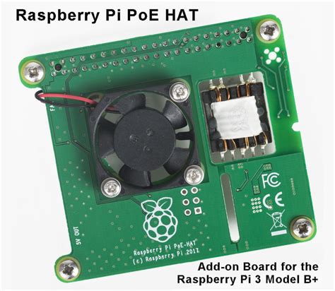 Raspberry Pi PoE HAT Add On Board