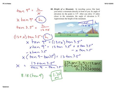 Pc 4 4 Notes Trig Of Any Angle Ppt