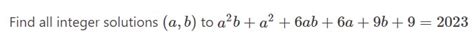 solved find all integer solutions a b to a 2 b a 2