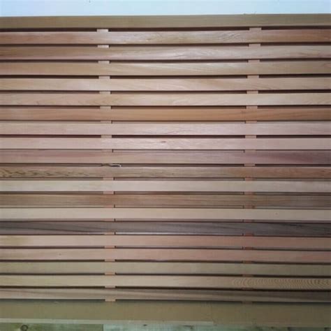 Cedar Hit And Miss Fence Panels Slatted Screen Fencing