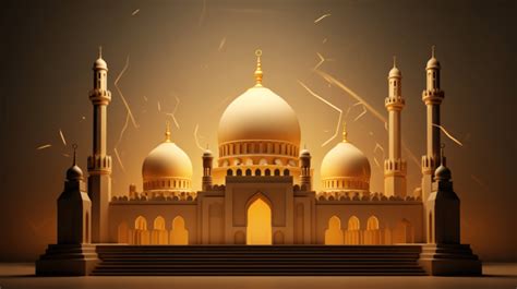3d 황금 이슬람 사원 황금빛 검은 모스크 이미지 황금 장식 이슬람 로고 사원 Png 일러스트 및 이미지 에 대한 무료