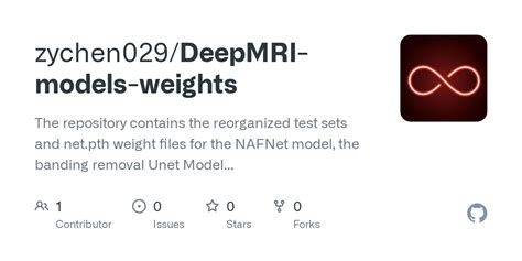 Github Zychen Deepmri Models Weights The Repository Contains The