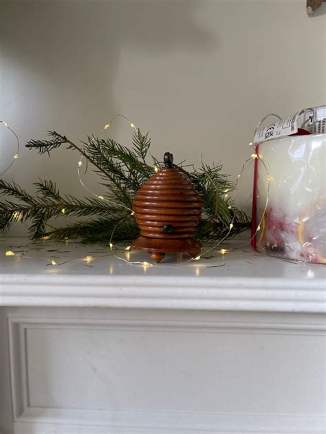 Antique Bee Hive String Box