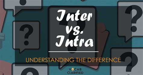 Inter Vs Intra Understanding The Difference
