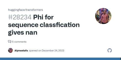 Phi For Sequence Classfication Gives Nan · Issue 28234 · Huggingface