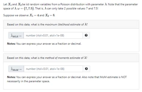 Solved Let X1 And X Be Iid Random Variables From A Poisson
