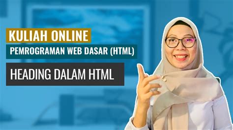 Web Dasar Heading Pada Html Praktek Youtube