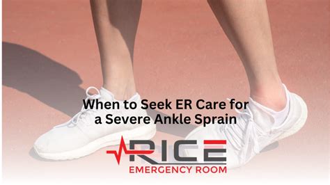 When To Seek Er Care For A Severe Ankle Sprain