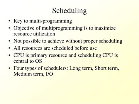 PPT Chapter CPU Scheduling PowerPoint Presentation Free Download ID