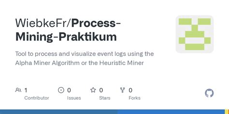 Github Wiebkefrprocess Mining Praktikum Tool To Process And Visualize Event Logs Using The