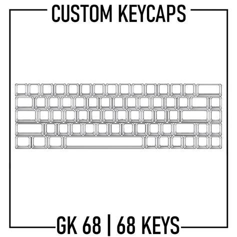 65 Gk68 Custom Keycaps Set Ansi 68 Keys Goblintechkeys