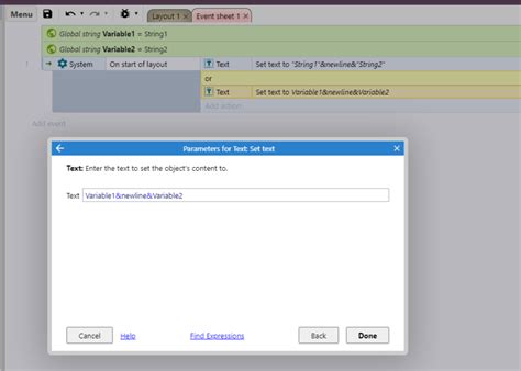 How Do Add A Line Break In A Text String Game Makers Help