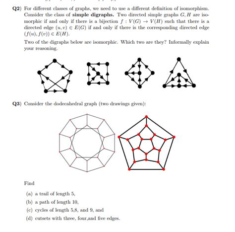 Solved Q2 For Different Classes Of Graphs We Need To Use A