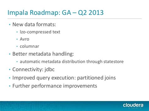 cloudera impala a modern sql engine for hadoop