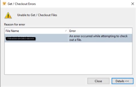 An Error Occurred While Attempting To Check Out A File When Attempting To Check Out Certain