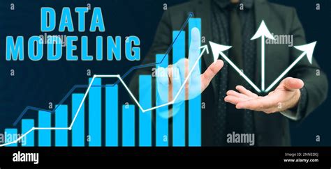 Hand Writing Sign Data Modeling Business Overview Process Of