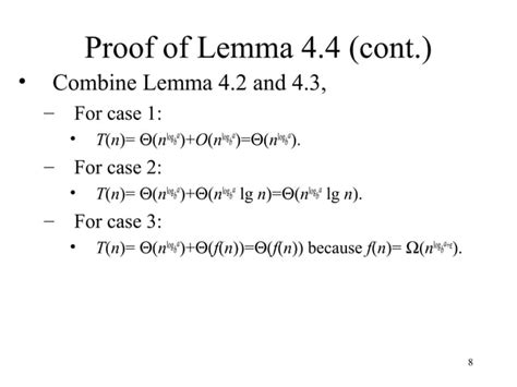 Proof Master Theorem Ppt