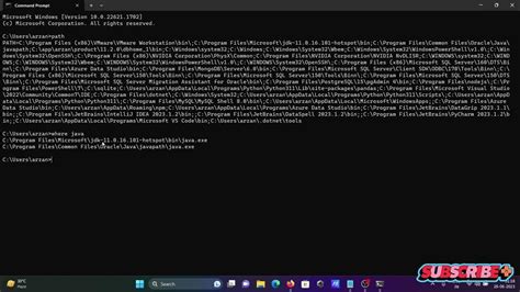 How To Find Java Path Using Cmd Youtube