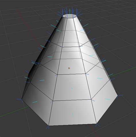 Opengl Low Polygon Cone Smooth Shading At The Tip Stack Overflow