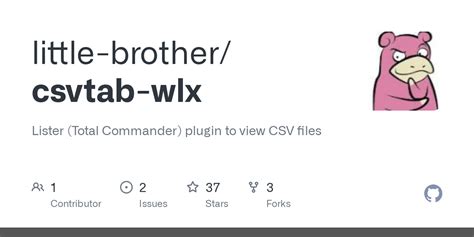 Github Little Brothercsvtab Wlx Lister Total Commander Plugin To