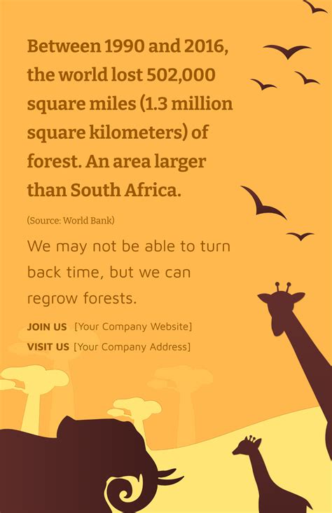 Free Save Trees Save Environment Poster Template To Edit Online