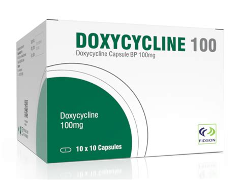 Doxycycline 100mg Fidson Healthcare Plc