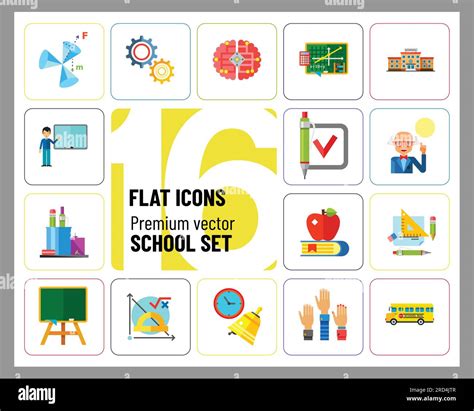 School Icon Set Stock Vector Image And Art Alamy