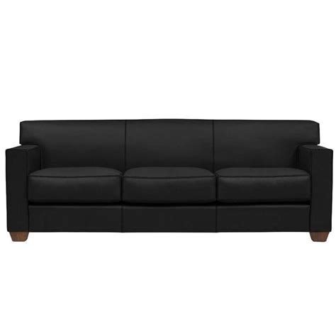 Jean Michel Frank And Hermès A Black Leather Sofa 21st Century For