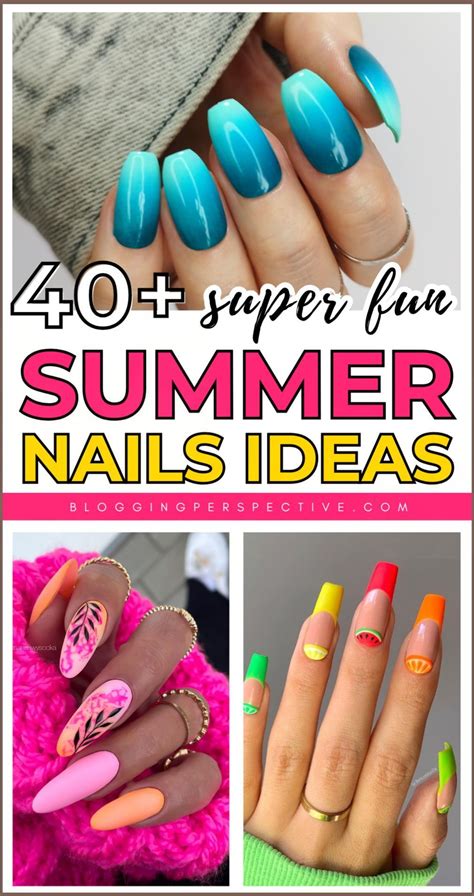 40 Colorful Summer Nail Inspo For 2025 In 2025 Nail Designs Summer