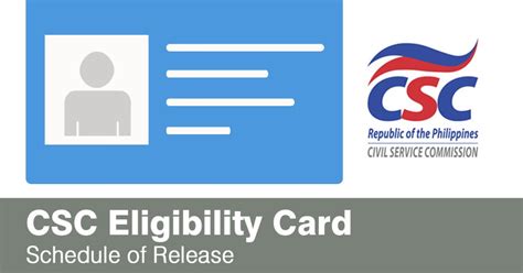 Civil Service Exam Ph Schedule Of Release Of The Csc Eligibility Card For 2015 Cse Ppt And Foe