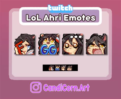 Ahri Twitch Emotes Emote Twitch Twitch Emote Graphics For Stream