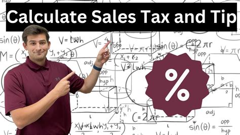 Calculate Sales Tax And Tip Youtube