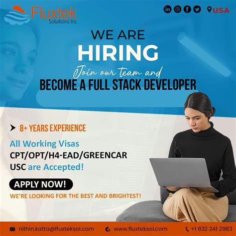 Fluxtek Solutions Inc On Linkedin Hiring Fullstackdeveloper Fullstackdeveloper