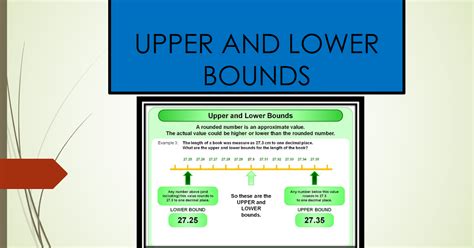 Math 10 Chapter 6 Upper And Lower Bounds