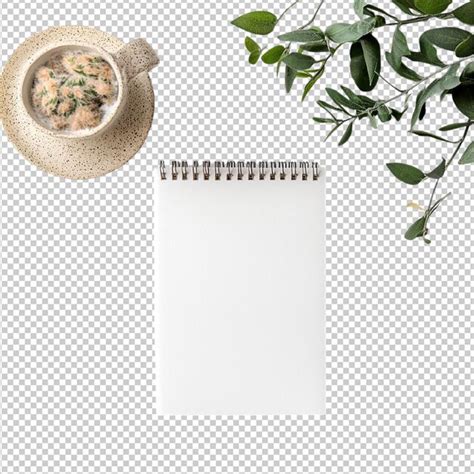 Blank Notepad High Quality Realistic Image Premium AI Generated PSD