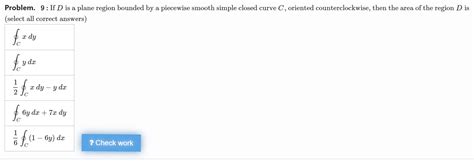 Solved Problem If D Is A Plane Region Bounded By A Chegg
