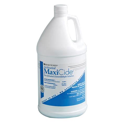 Henry Schein Disinfectant Activated Maxicide 30 Day 1 Gallon 1gal Bt