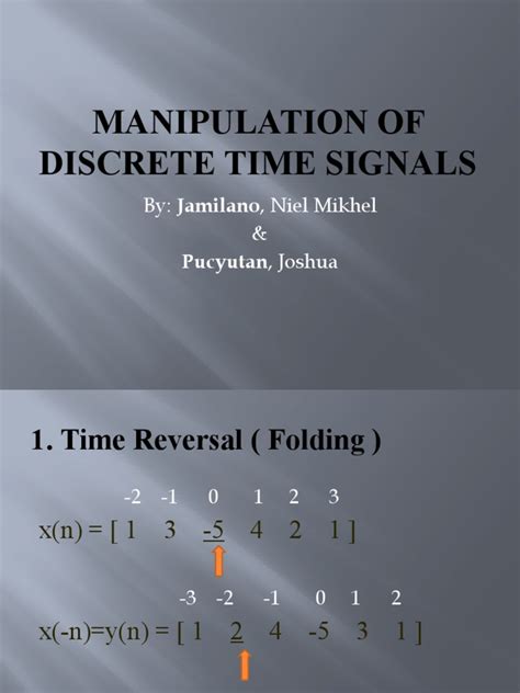 l04a manipulation of discrete time signals pdf