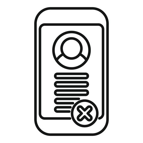 Smartphone Showing Deleting User Profile Icon For Mobile App