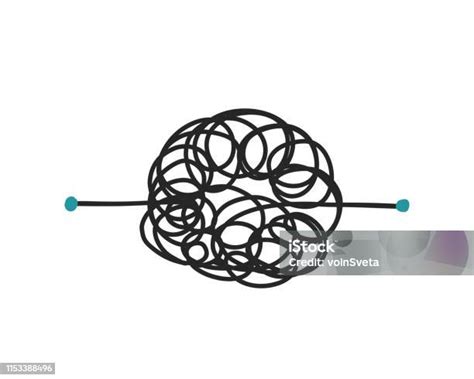 Bingung Proses Konsep Gila Berantakan Baris Vektor Ilustrasi Ilustrasi Stok Unduh Gambar