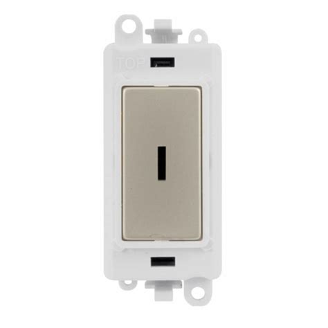 Click GM PWPN GridPro Pearl Nickel AX Way Keyswitch Module White Insert
