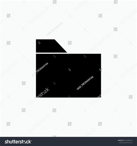 Folder Icon Data Illustration Simple Vector Stock Vector Royalty Free 1553200313 Shutterstock