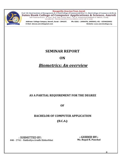 446 Biometricanoverview Pdf Biometrics Fingerprint