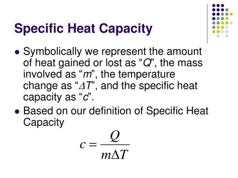 Ppt Specific Heat Capacity Powerpoint Presentation Free Download