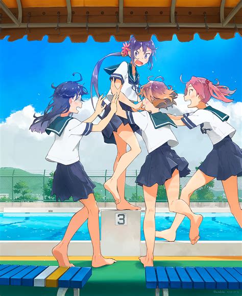 Ushio Akebono Sazanami And Oboro Kantai Collection Drawn By
