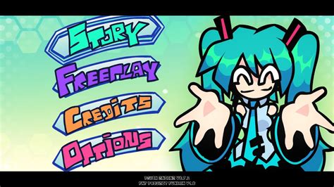 Fnf Vs Hatsune Miku Project Funkin Youtube