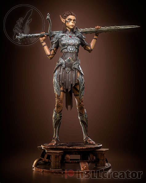 Laezel Baldurs Gate Garage Kit Figure H3llcreator Trisagion Models