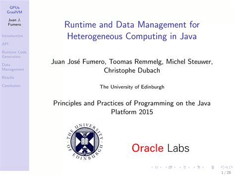 Runtime Code Generation And Data Management For Heterogeneous Computing In Java Ppt
